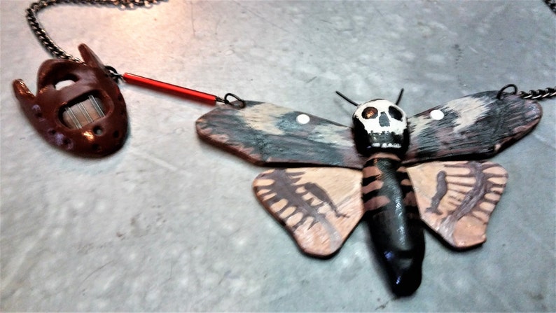 Silence of the Lambs Death Moth Necklace Hannibal Silence of | Etsy