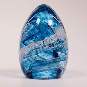 Cremation Ashes Glass Oval Paperweight - Etsy