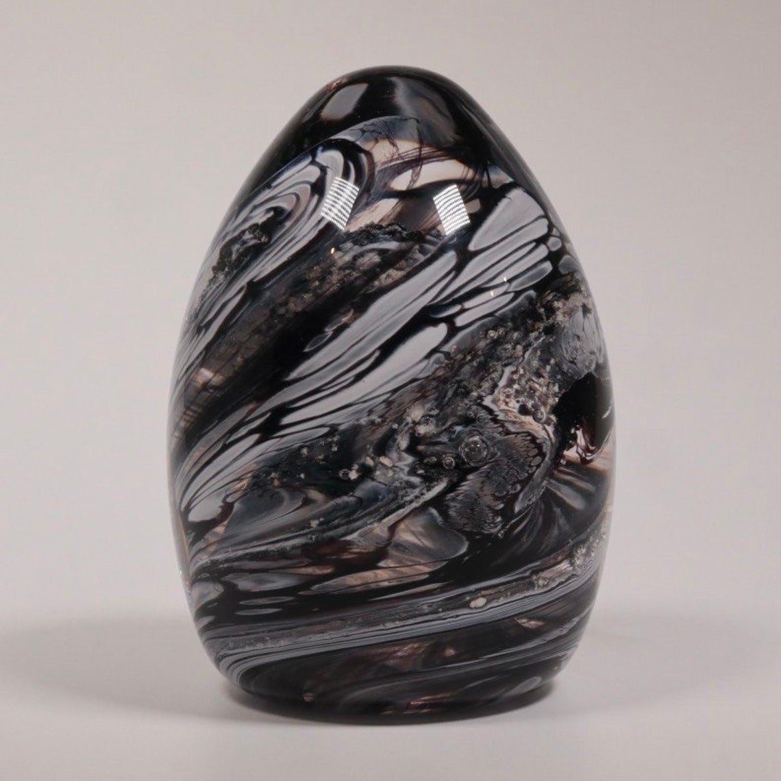 Cremation Ashes Glass Oval Paperweight - Etsy