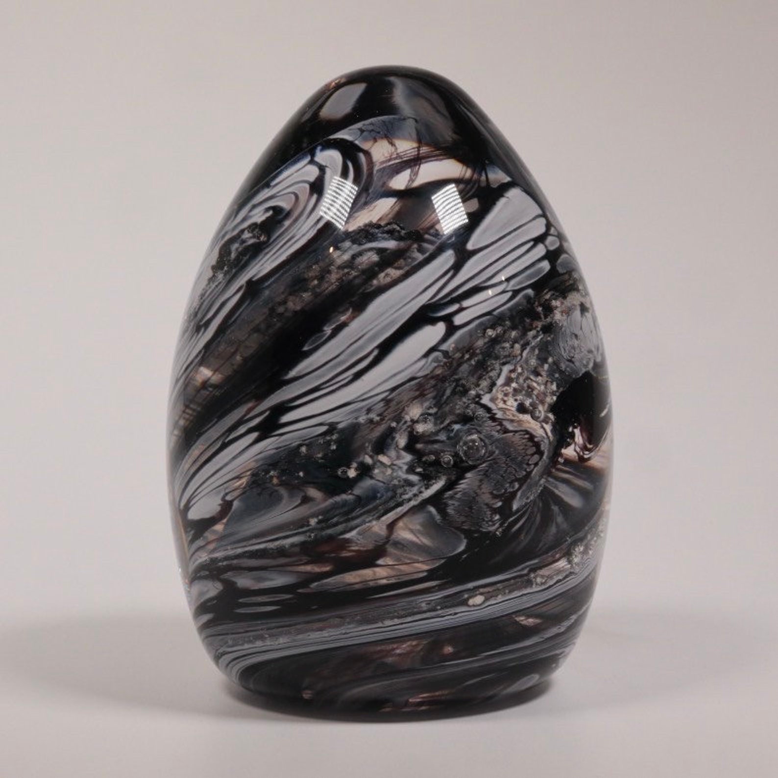 Cremation Ashes Glass Oval Paperweight - Etsy