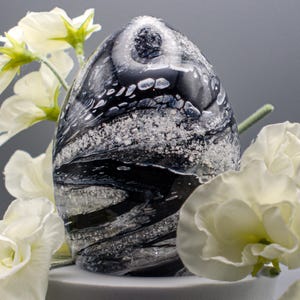 Cremation Ashes Glass Oval Paperweight - Etsy