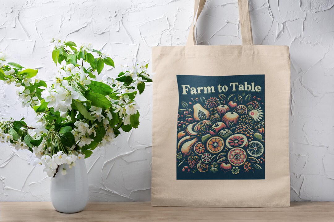 Farmer's Market Bag, Farm to Table, Farmerish Tote, Farmer Bag, Farmer ...