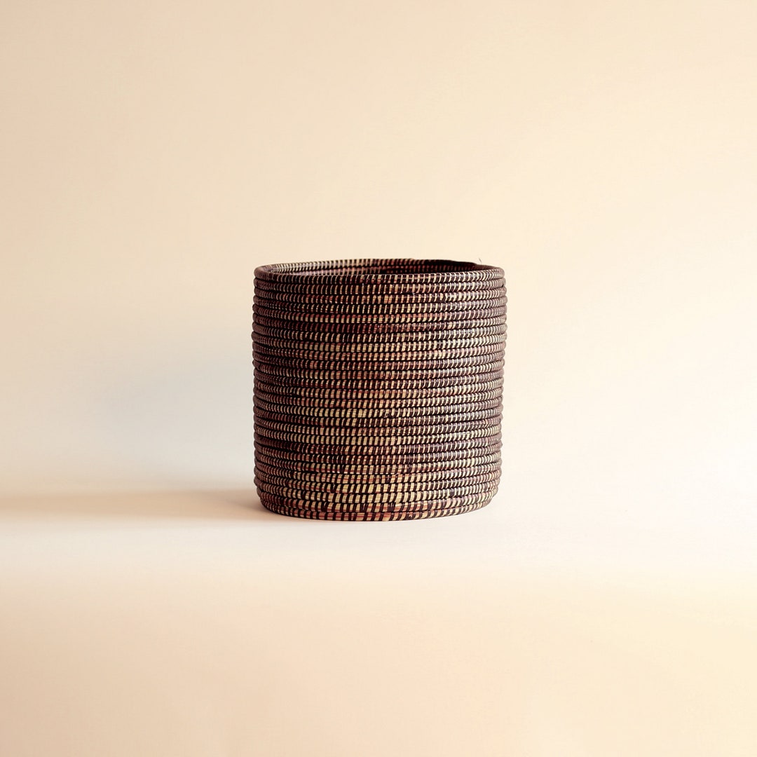 EU-POT Basket African Cache Pot Black Basket MEDIUM Ø 25 cm - Etsy.de