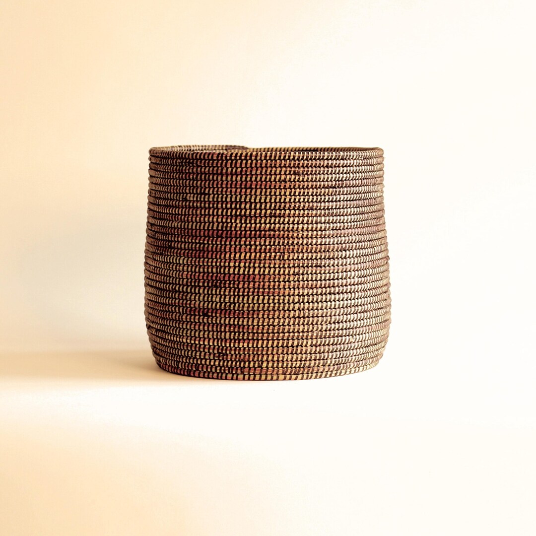 Handcrafted Bohemian Wicker Basket: Natural Seagrass Plant Pot Cover ...