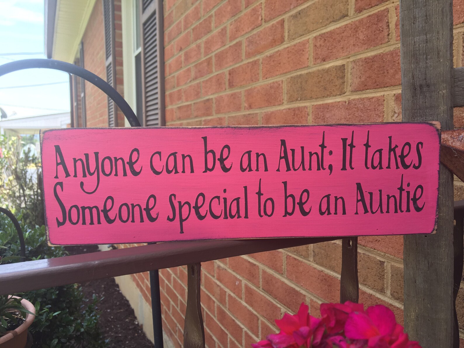 Anyone Can Be an Aunt Sign Auntie Sign 1 Ft Wood Sign | Etsy