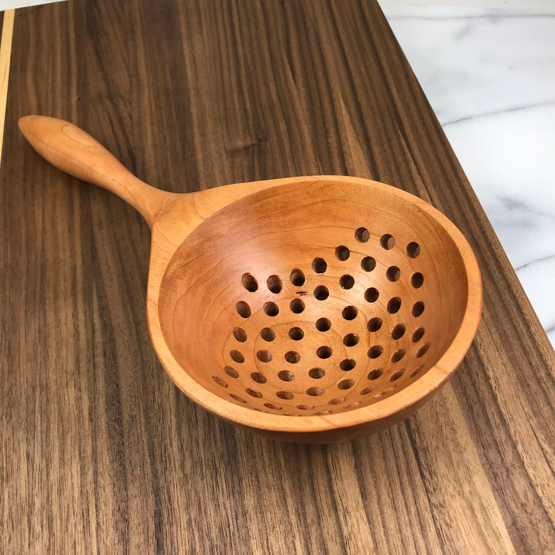 1 Cup Colander / Cherry or Walnut - Etsy
