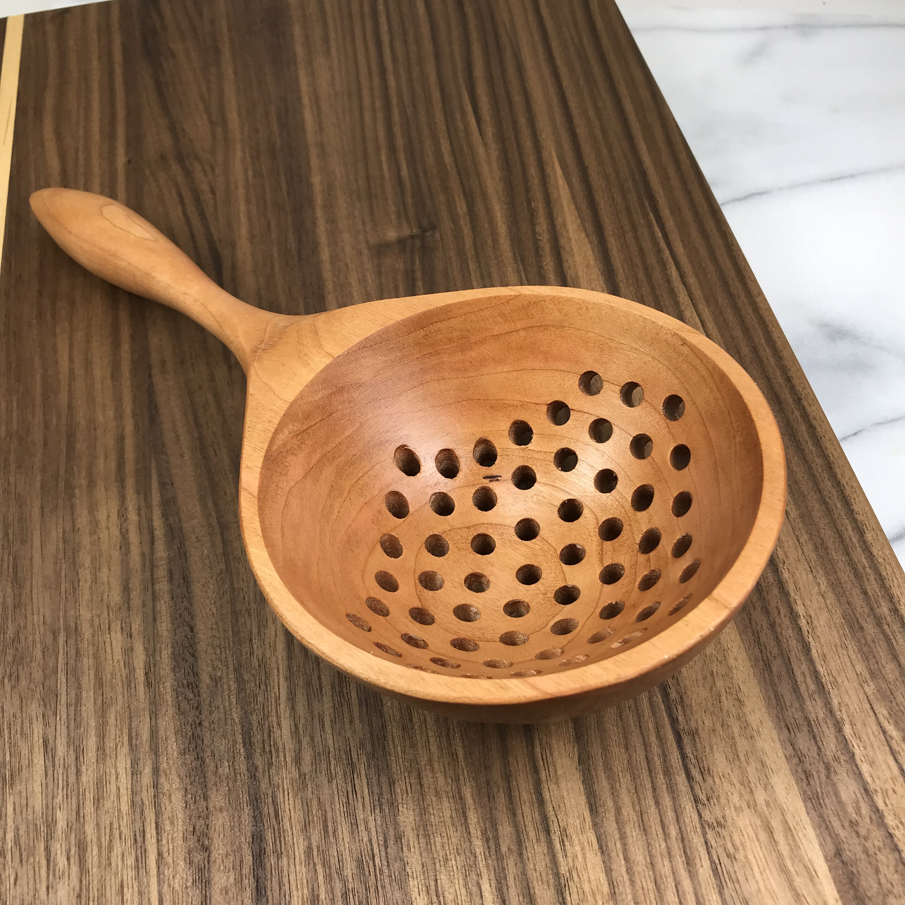 1 Cup Colander / Cherry or Walnut - Etsy