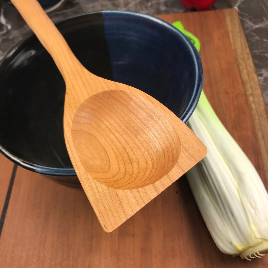 Angled Roux Spoon / 14 or Spootle - Etsy