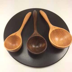 3/4 Cup Handmade Cat Tail Ladle / 12" / Cherry or Walnut - Etsy