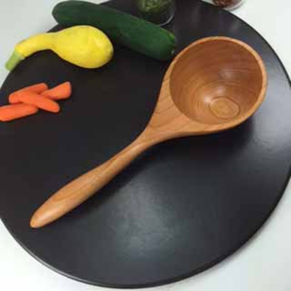 3/4 Cup Handmade Cat Tail Ladle / 12 / Cherry or Walnut | Etsy