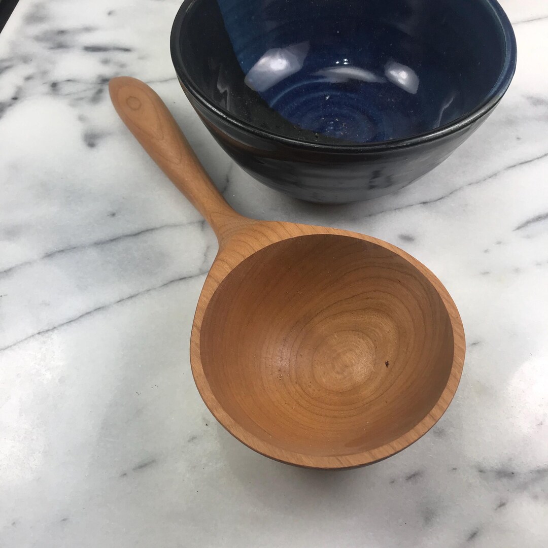 3/4 Cup Handmade Cat Tail Ladle / 12" / Cherry or Walnut - Etsy