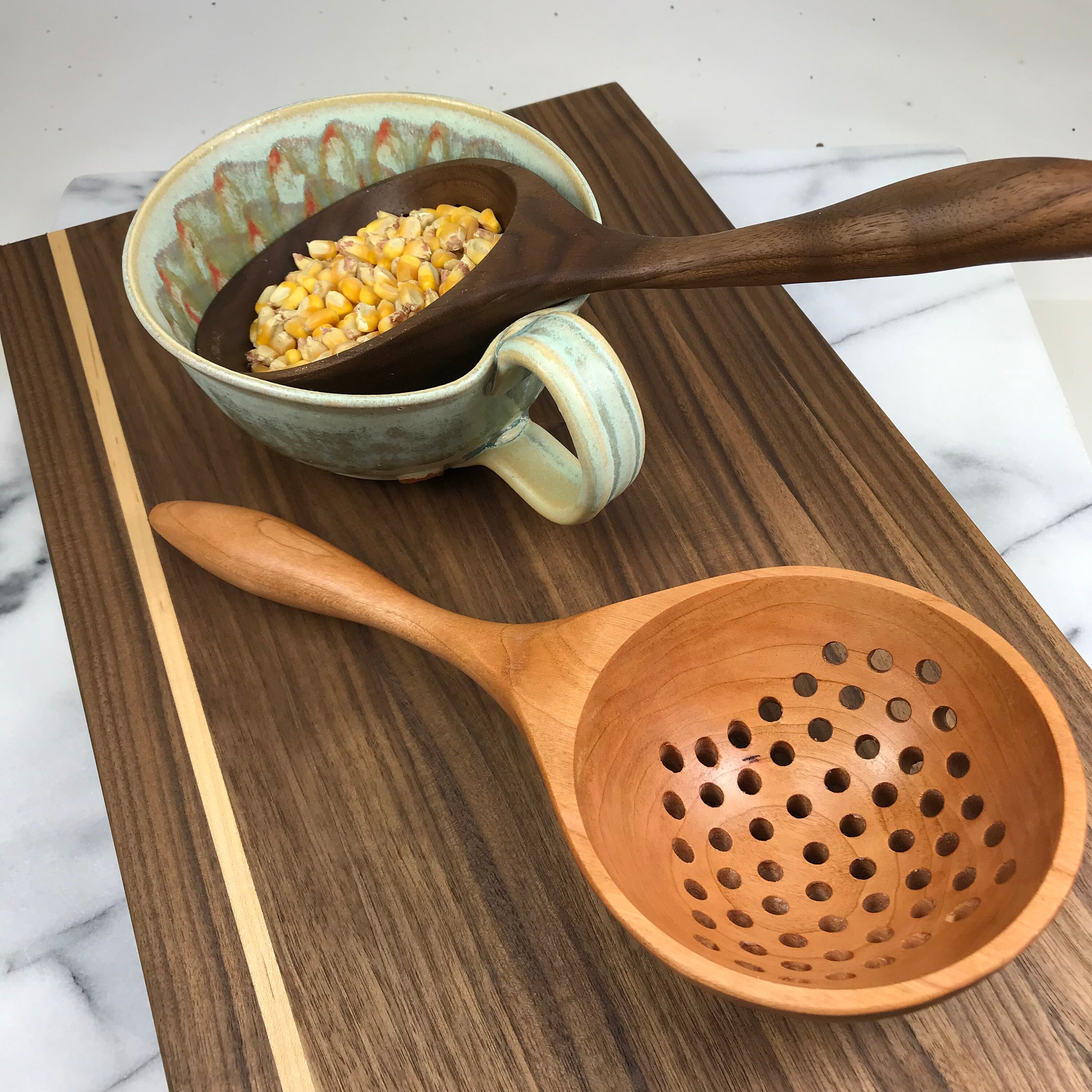 1 Cup Colander / Cherry or Walnut - Etsy