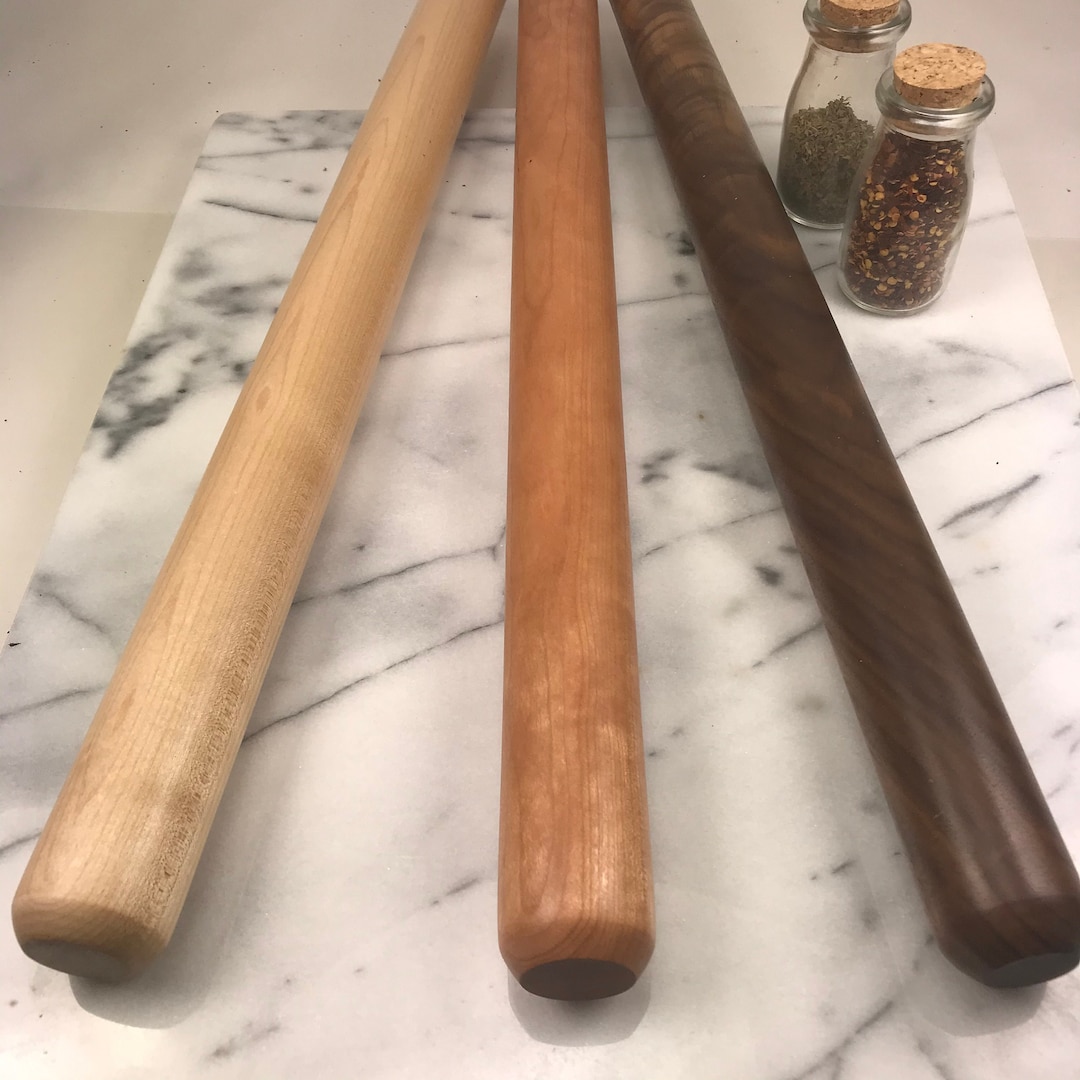 LONG Straight Rolling Pins / 40", 36", and 30" / Walnut, Cherry and ...