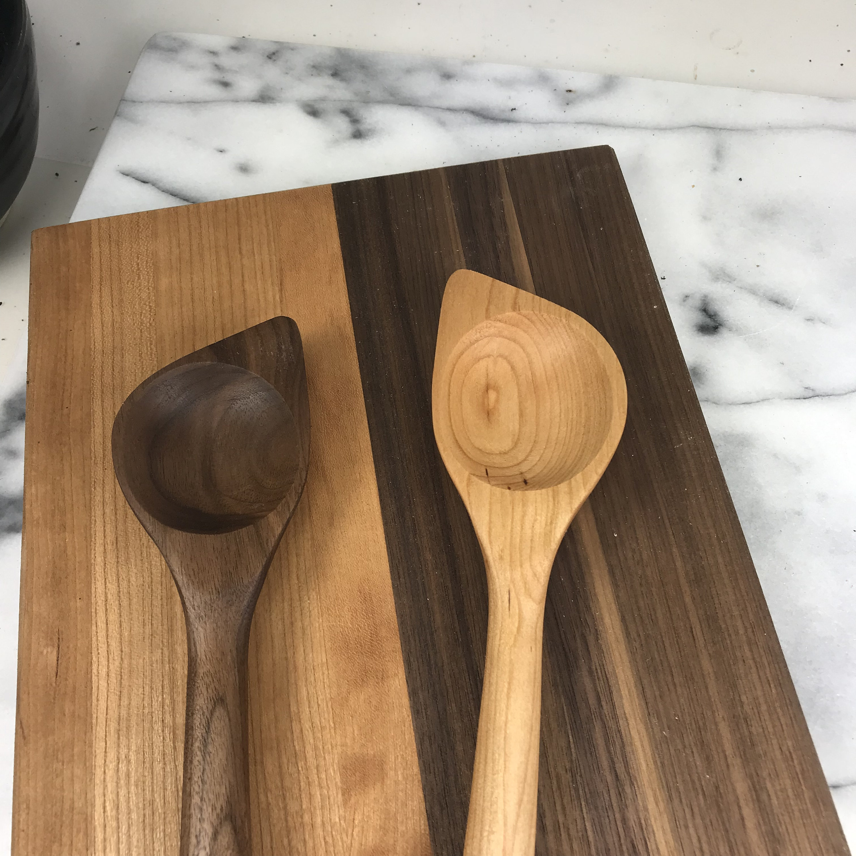 Angle Corner Spoon / 13 / Cherry or Walnut / Right or - Etsy