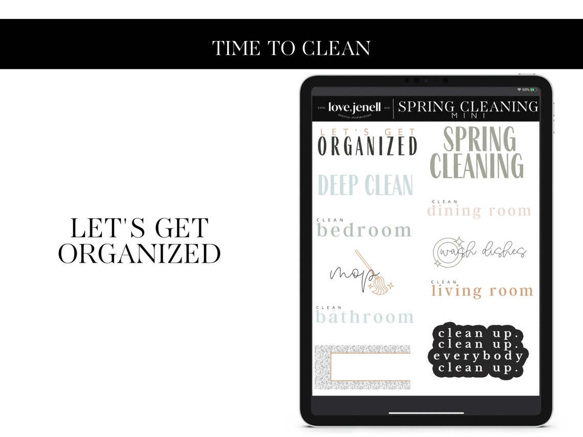 Digital Stickers Cleaning Icons Pre-cropped Pngs - Etsy