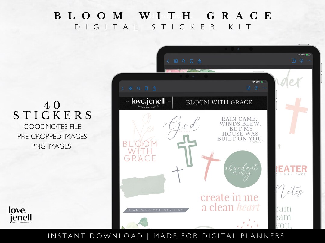 Bible Journaling Digital Stickers Goodnotes, Notability, Noteshelf iPad ...