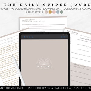 Guided Digital Journal | Goodnotes Journal | Daily Prompts | Gratitude ...