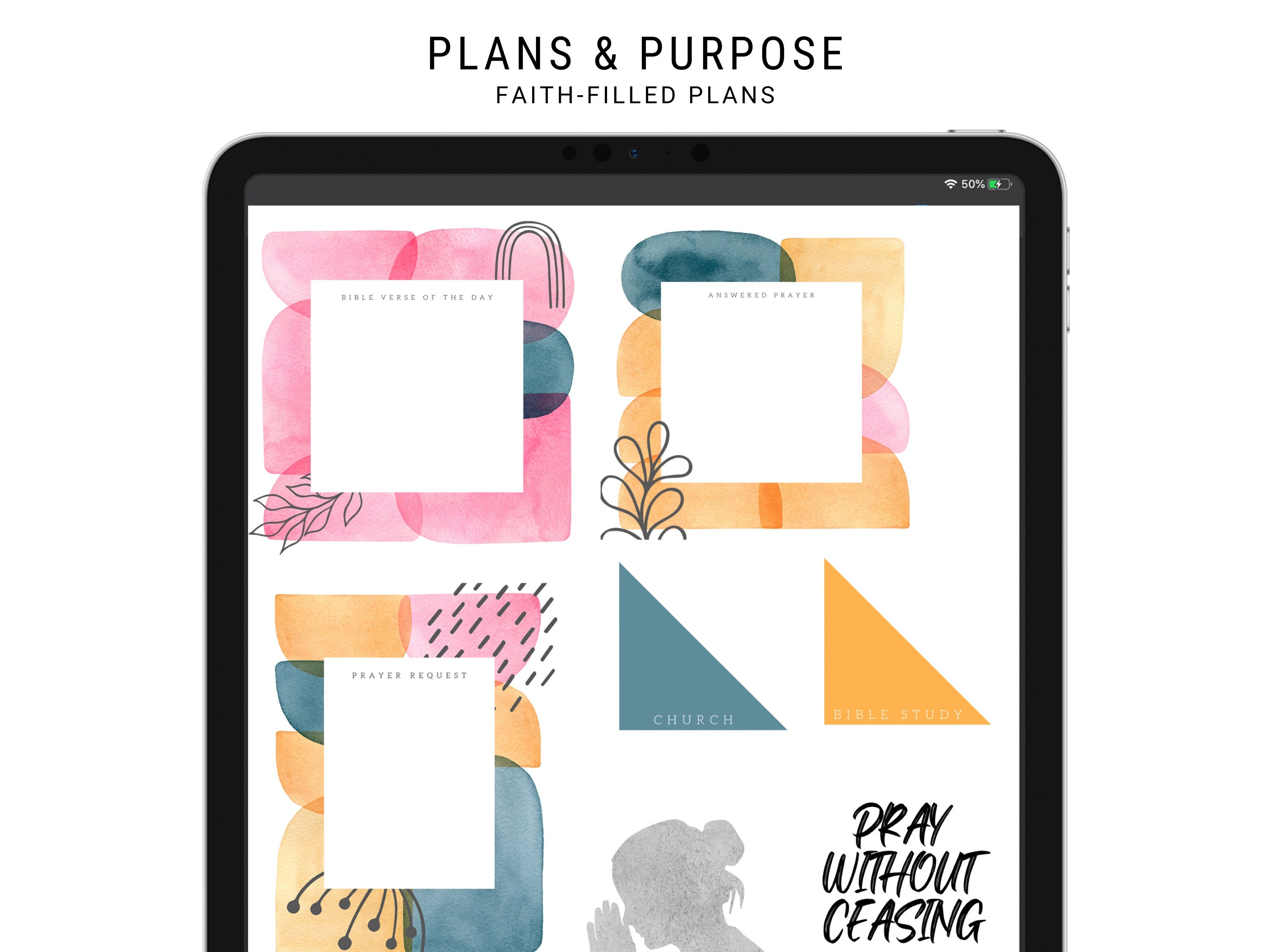 Bible Journaling Goodnotes Digital Stickers | Goodnotes, Notability ...