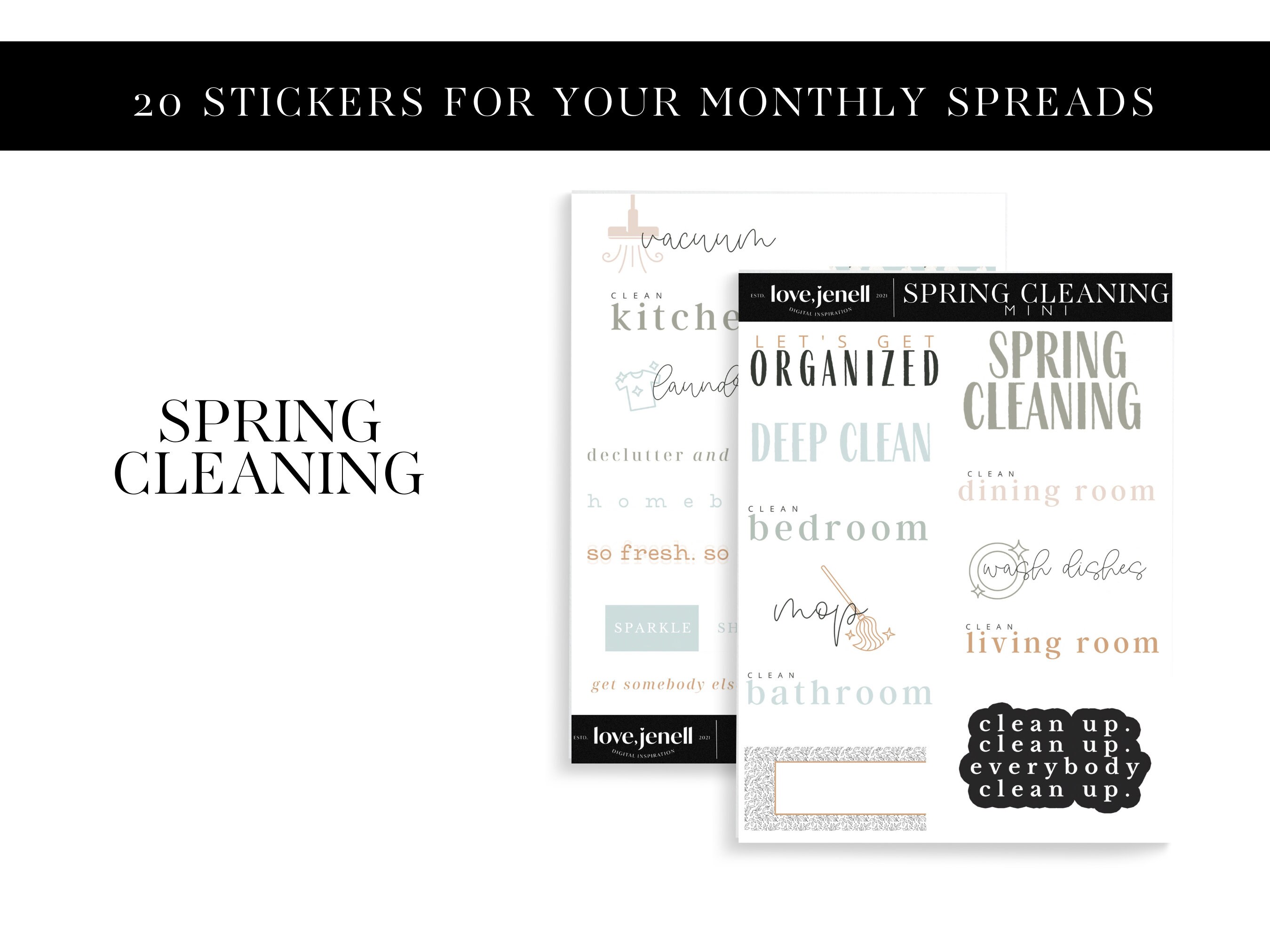 Digital Stickers Cleaning Icons Pre-cropped Pngs - Etsy