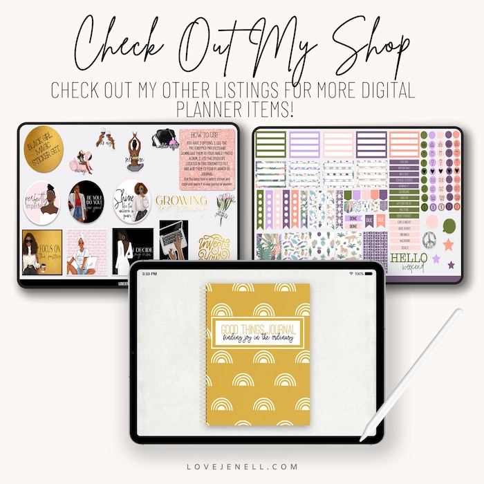 Paper & Party Supplies Digital Planner Stickers Motivational ~ Pre ...