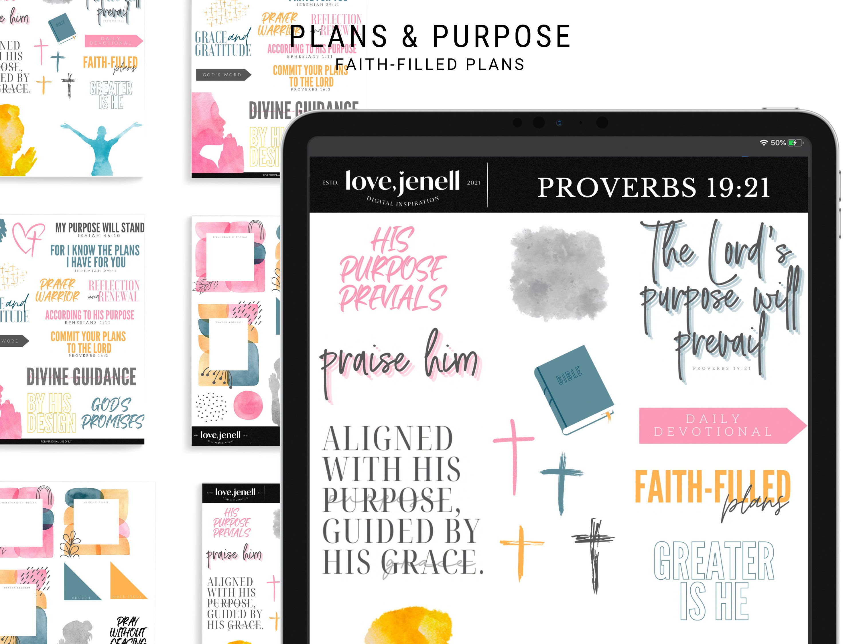 Bible Journaling Goodnotes Digital Stickers | Goodnotes, Notability ...