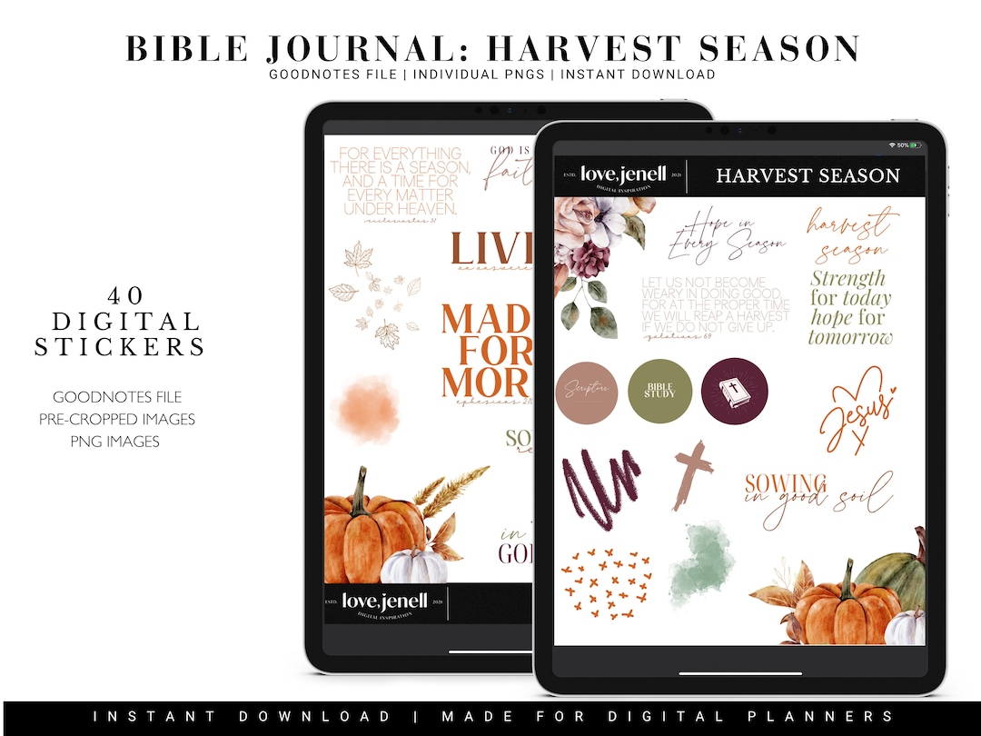 Bible Journaling Digital Planner Stickers | Goodnotes, Notability ...
