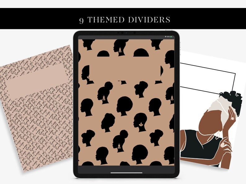 Digital Notebook Black Girl Magic Notebook 9 Subject - Etsy