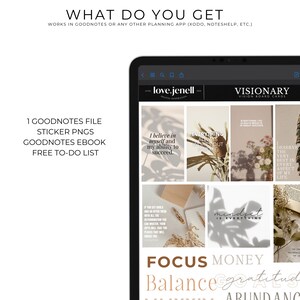 Digital Vision Board Stickers | Vision Board Graphics | Vision Board ...