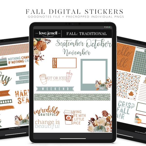 Fall Planner Stickers - Etsy