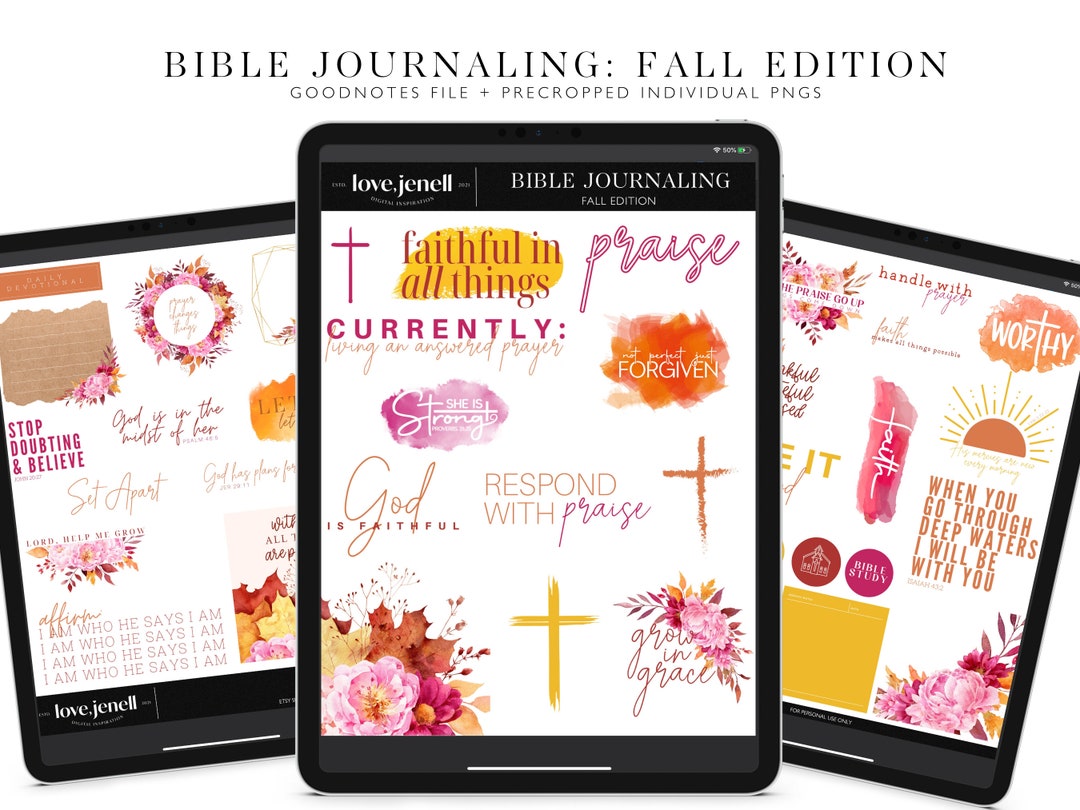 Bible Journaling Digital Stickers | Goodnotes, Notability, Noteshelf ...