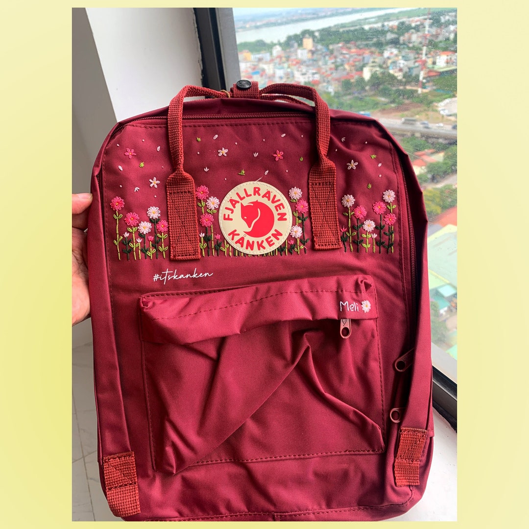 Personalised Colorful Flowers Hand Embroidery Design, Customised ...