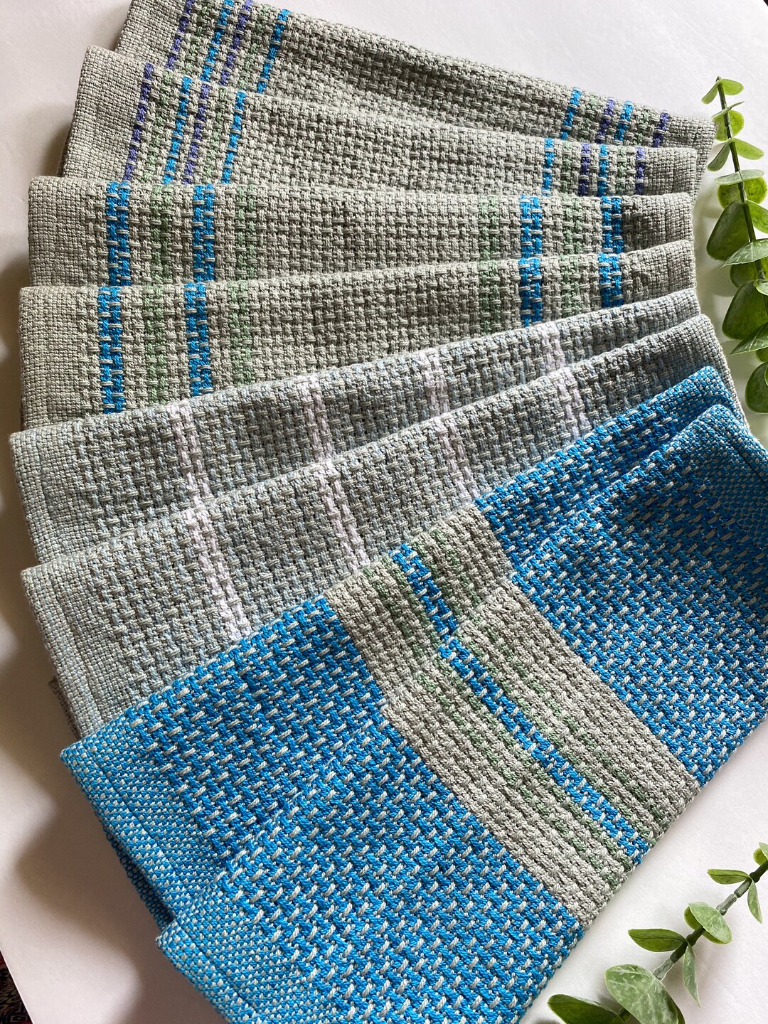 Handwoven Dishcloth, Priced Individually, 100% Cotton Dish Cloth, Woven ...