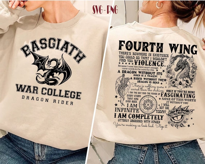 Basgiath Digital File, Rebecca Yarros Svg, Fourth Wing Svg, Xaden ...