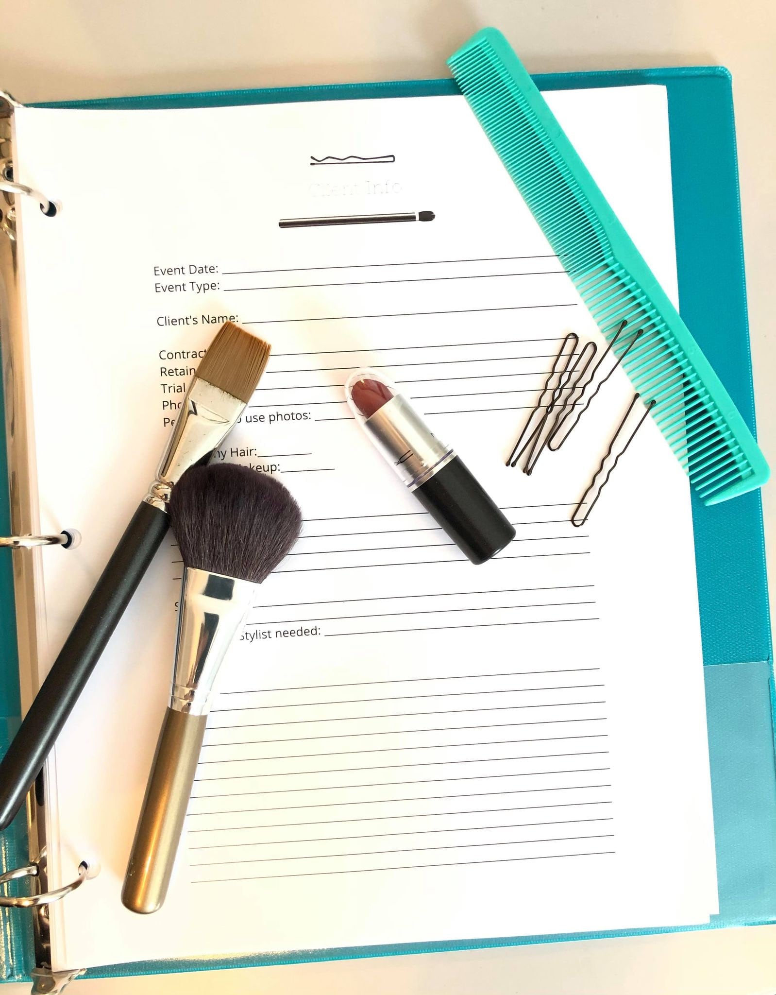 Makeup Artist and Hair Stylist Planner - Etsy