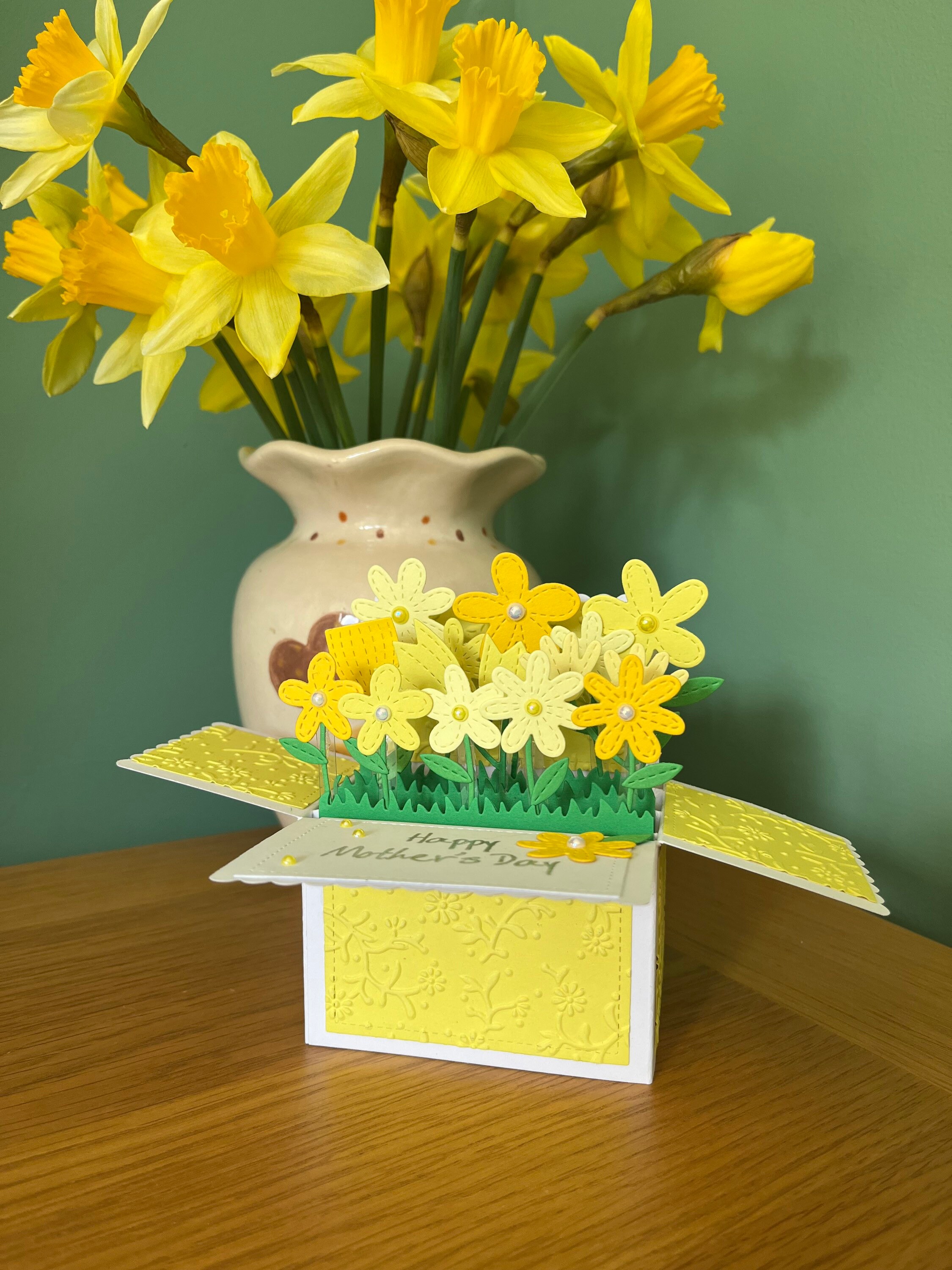Handmade Flower Pop up Box Card for Birthday, Mothers Day or Any Other ...