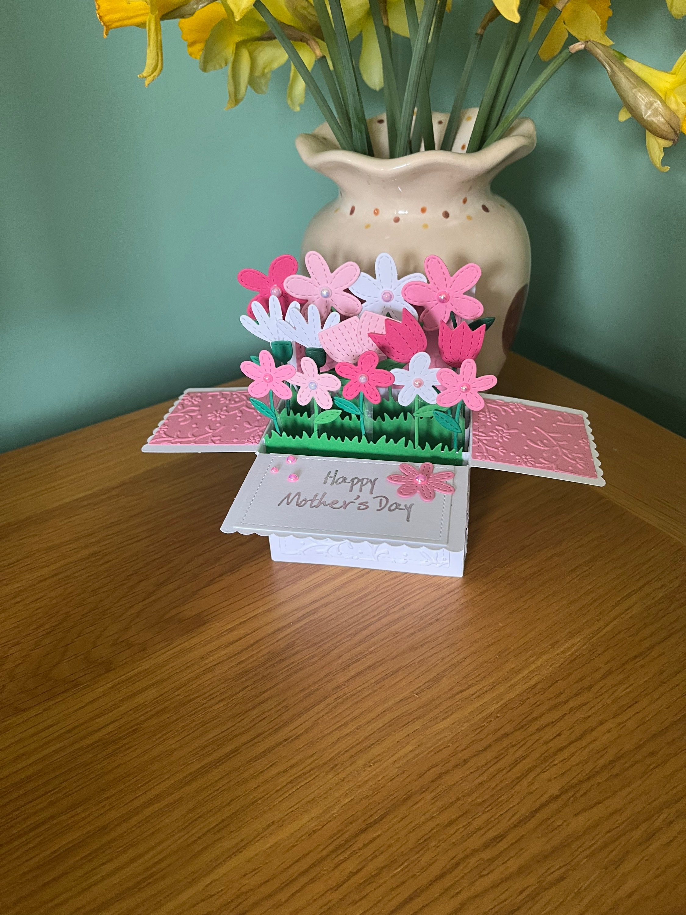Handmade Flower Pop up Box Card for Birthday, Mothers Day or Any Other ...