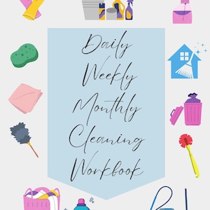 Daily, Weekly, Monthly Cleaning, to Do List, Spring Clean, Deep Clean ...