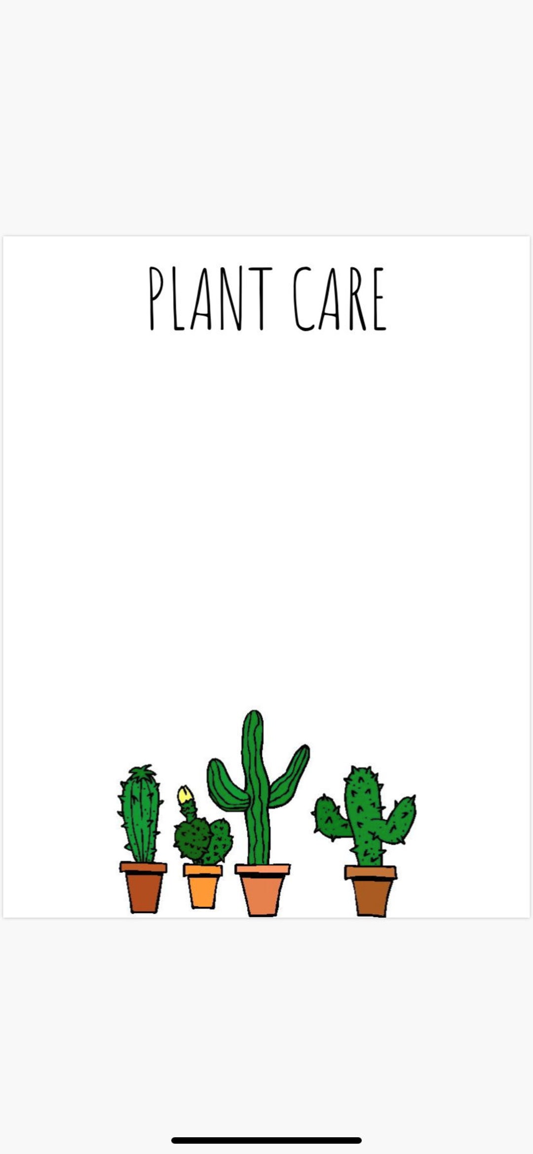 Plant Care Worksheet, Plant Lover Notepad, Watering Instructions ...