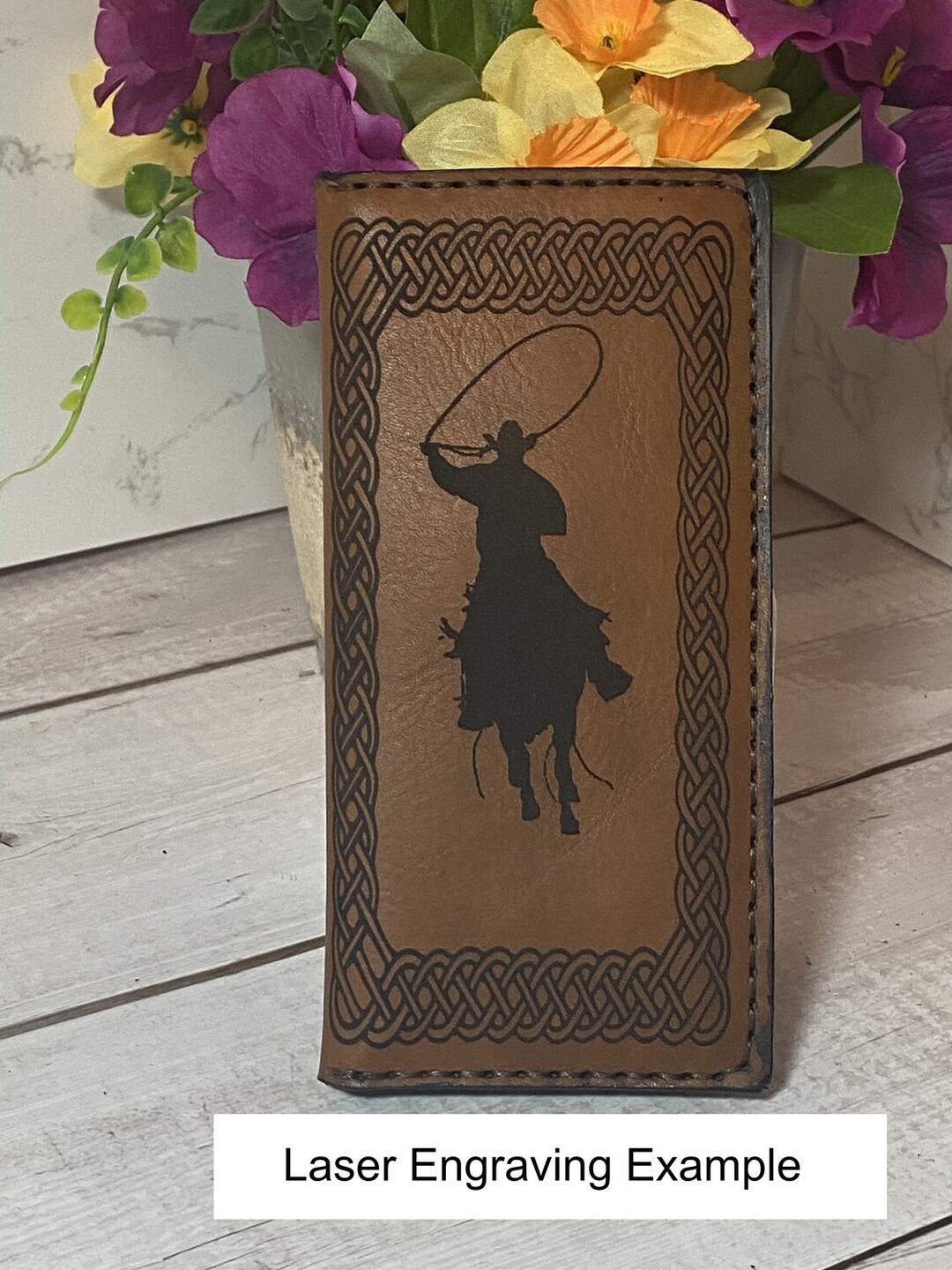 Leather Roper Style Wallet - Etsy