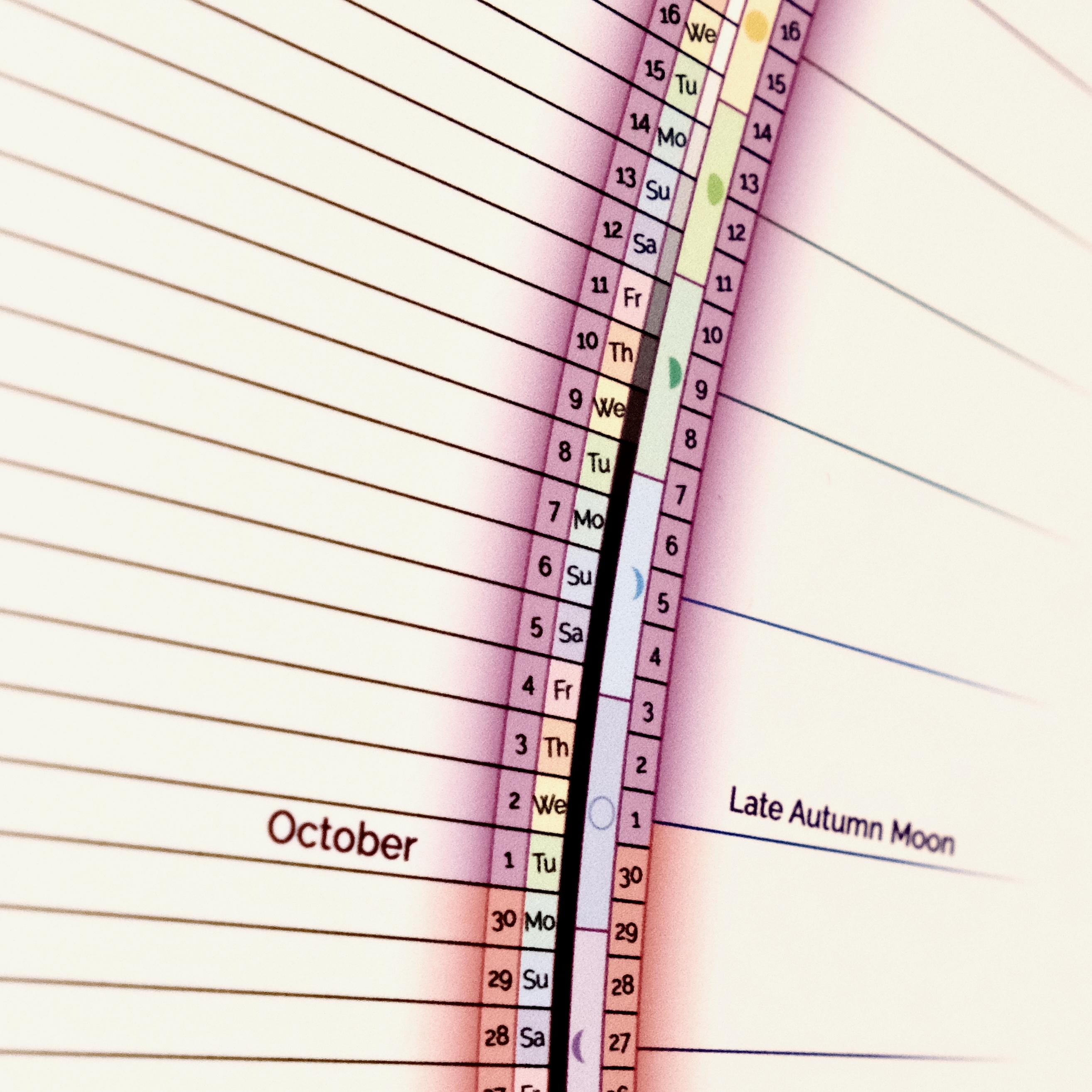 Lunar Calendar | Wheel of the Year | Full Moon Phase Calendar | Winter ...