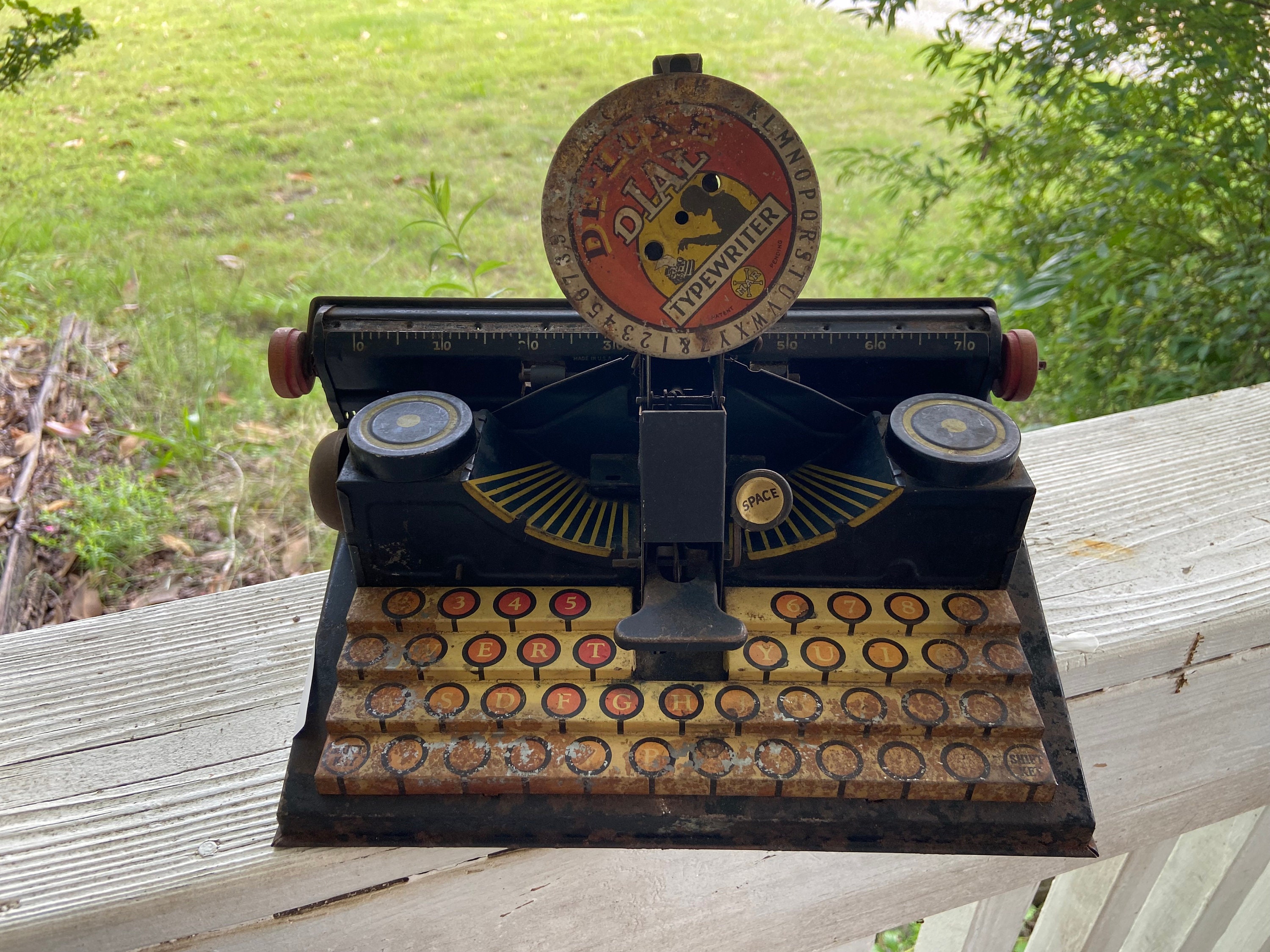 Vintage 1930s Marx De-luxe Dial Childrens Toy Typewriter - Etsy