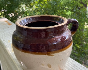 Bean Pot, Small Vintage Red Wing Union Stoneware Bean Pot With Lid ...