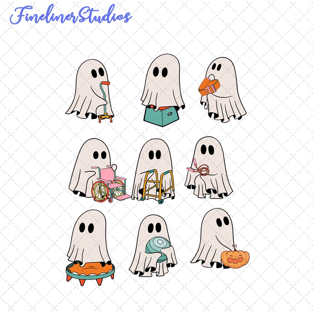 Physical Therapist Halloween Png Spooky PT Png Ghost PT Png - Etsy