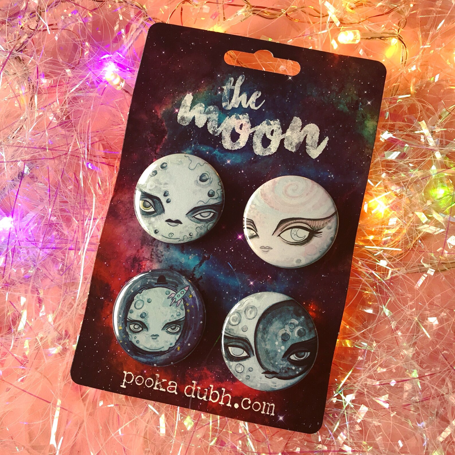 Moon Badges - Etsy