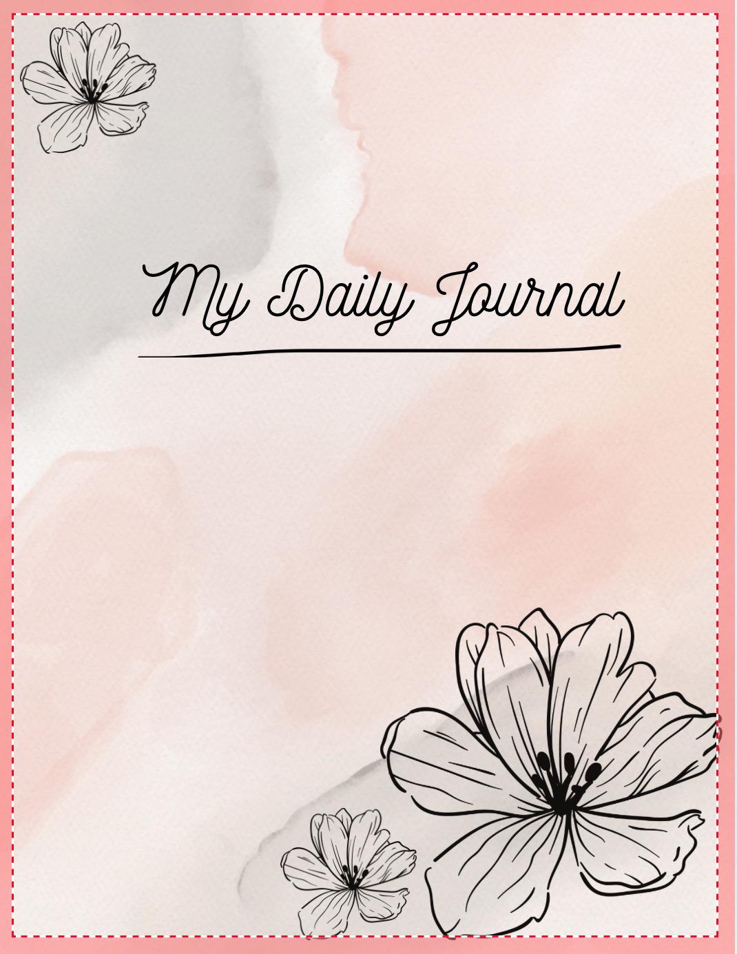 Pink Watercolor Daily Journal - Etsy