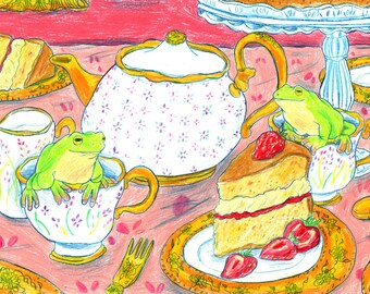 Frog Tea Party - Etsy