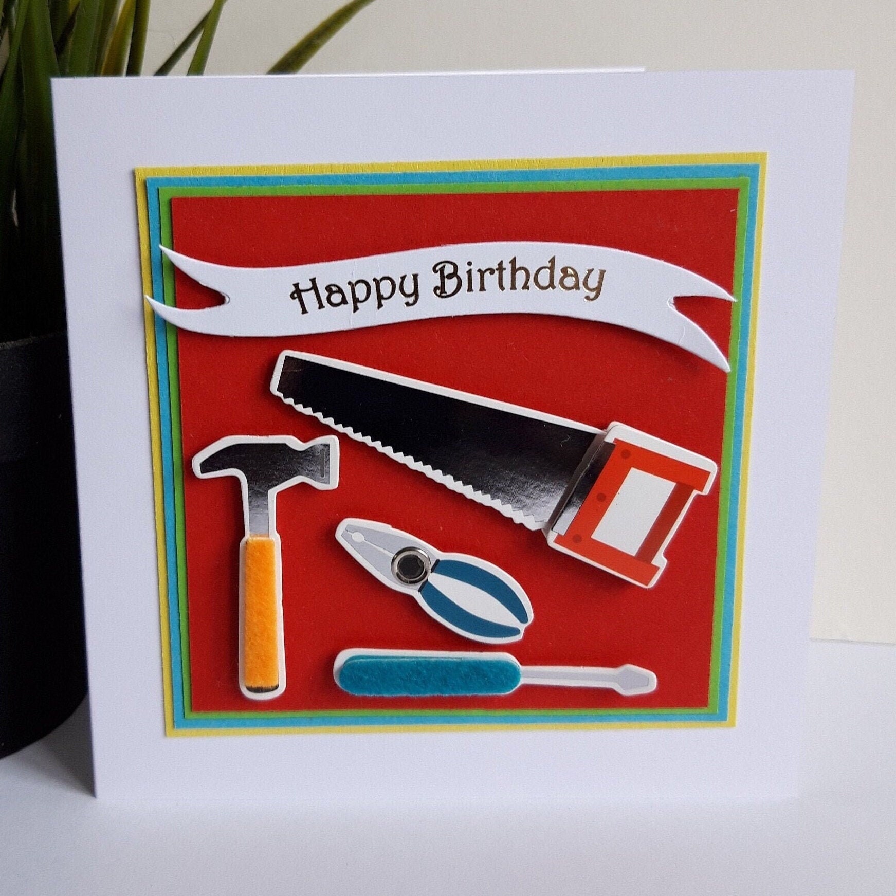 DIY Birthday Card, Tools Birthday Card - Etsy