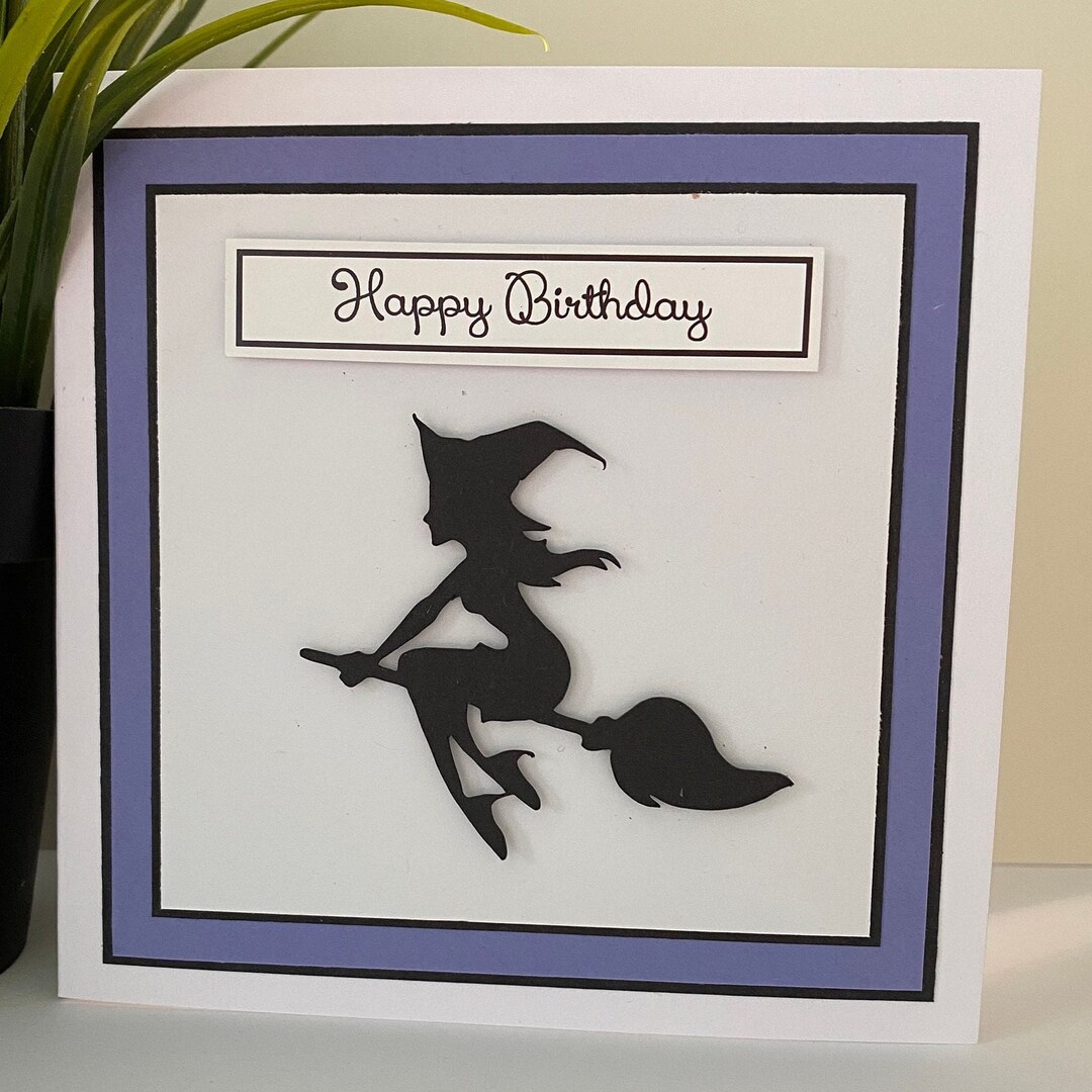 Witch Birthday Card, Spooky Birthday Card, Halloween Birthday Card ...