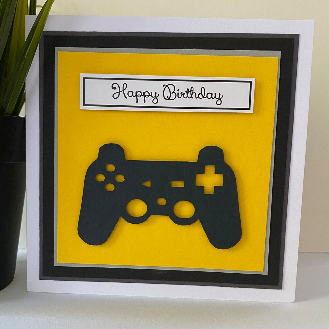 Birthday Card for Gamer, Game Controller Card - Etsy