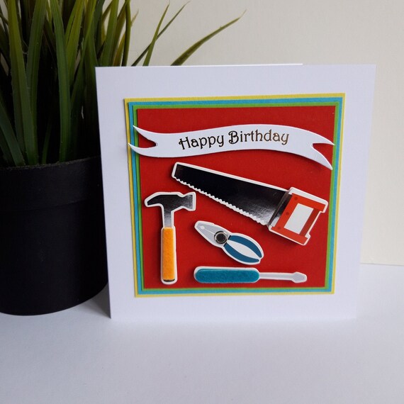 DIY Birthday Card Tools Birthday Card - Etsy